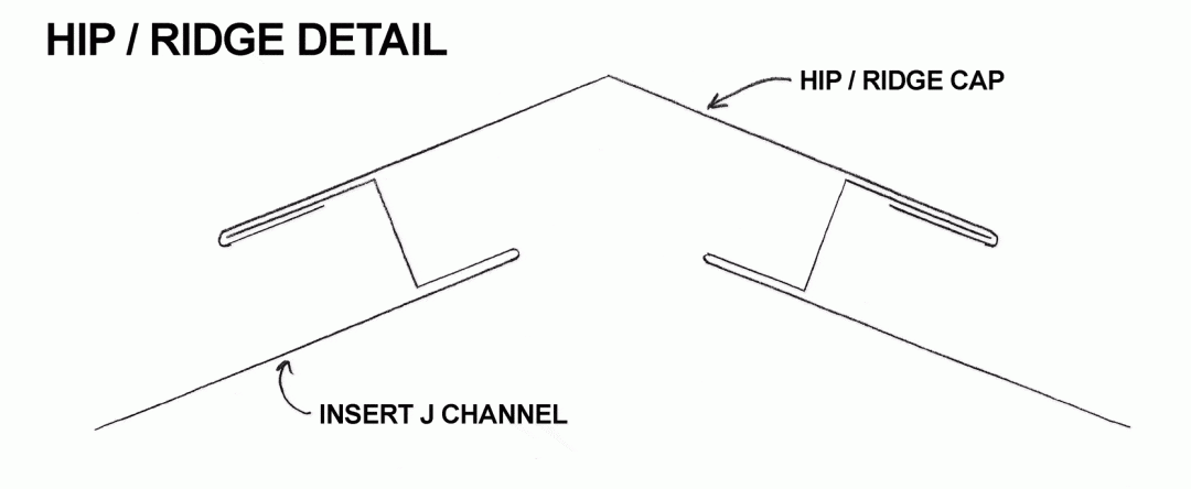 Hip/Ridge Detail - Architechtural Construction Service